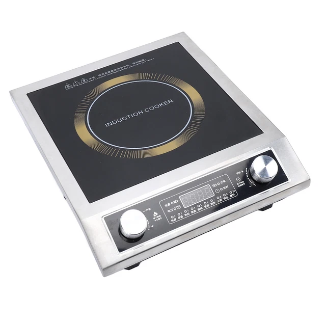 3500W PORTABLE INDUCTION Cooktop Stainless Steel Electric Induction ...