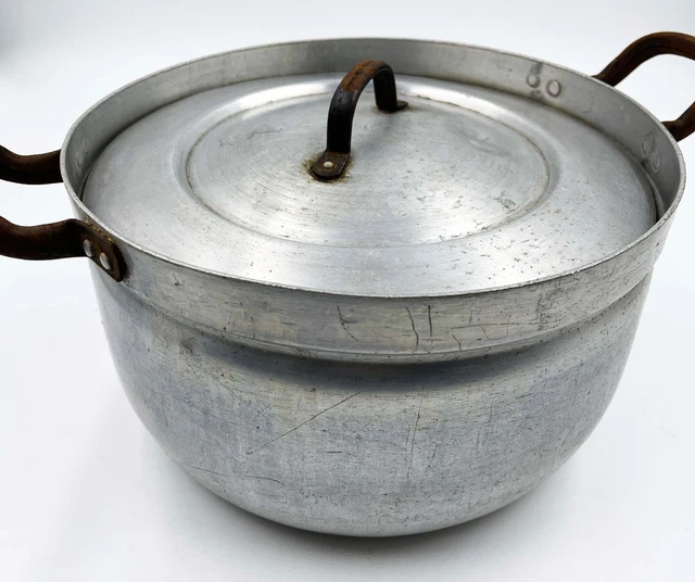 BLECHTOPF TOPF DECKEL Blech Henkel Vintage Retro Sammler EUR 45,00 ...