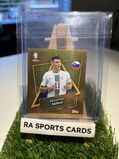 TOPPS UEFA EURO 2024 Sticker Gold Benjamin Sesko Svn Sp Unsigned £6.50 ...