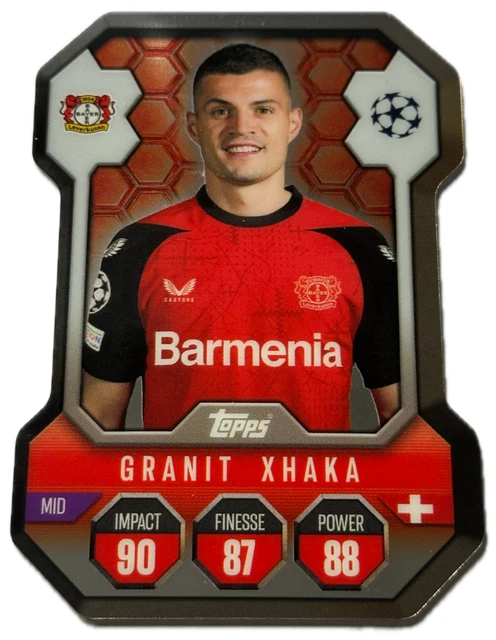 TOPPS MATCH ATTAX 2024/25 - Granit Xhaka Shield SH 9 £4.95 - PicClick UK