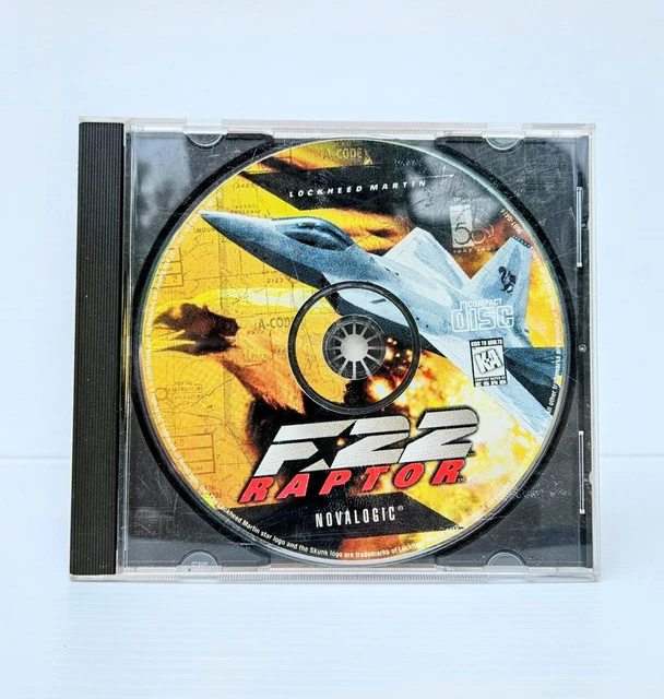 LOCKHEED MARTIN RAPTOR F22 Fighter Vintage 1997 PC Computer Game By ...