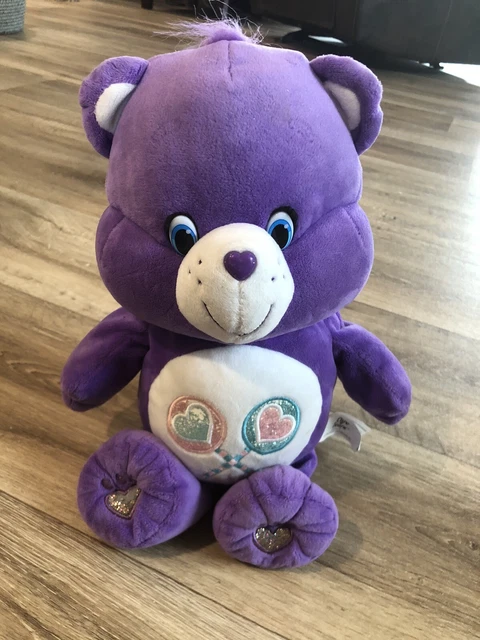 CARE BEARS SING Along Purple Share Bear 2015 13" Animated Sound Plush ...