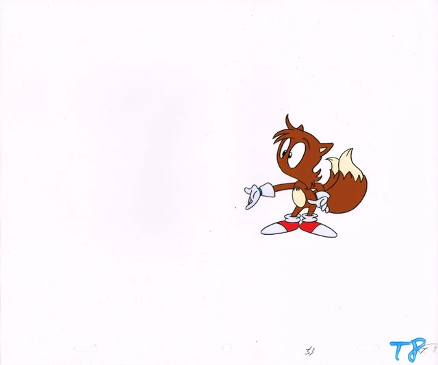 ADVENTURES OF SONIC The Hedgehog Animation Cel Dic Sega Tails 1993 £14. ...