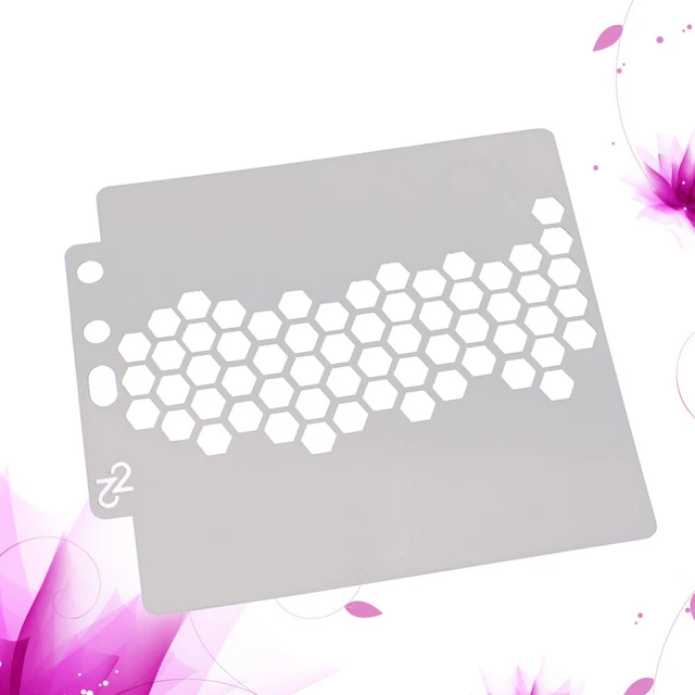 STAINLESS STEEL ERASING Shield Circle Drawing Ruler Geometric Drawing ...