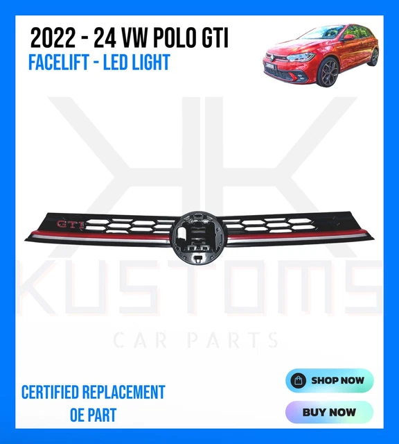 VOLKSWAGEN VW POLO 2G0 Gti Mk6 2022 - 2024 Front Bumper Main Grill ...