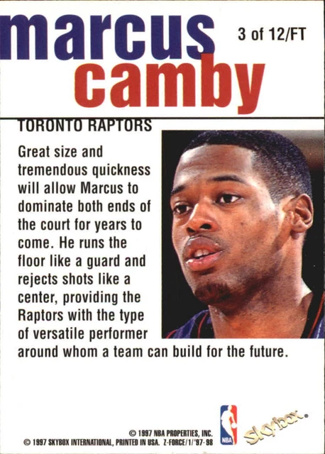 1997-98 Z-FORCE FAST Track Toronto Raptors carte basketball #3 Marcus ...