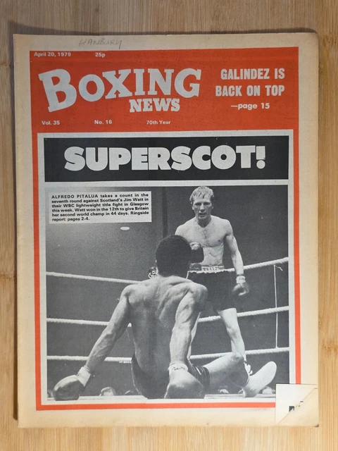 BOXING NEWS - Magazine / Issue: 20th April 1979 £5.40 - PicClick UK