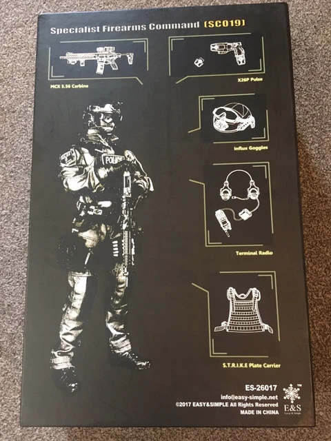 EASY&SIMPLE ES 26017 1/6 Scale Britain Police SCO19 CTSFO Action ...