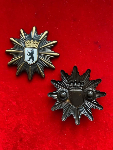 MÜTZENSTERN-POLIZEISTERN- POLIZEI BERLIN- alter Art-einteilig ...