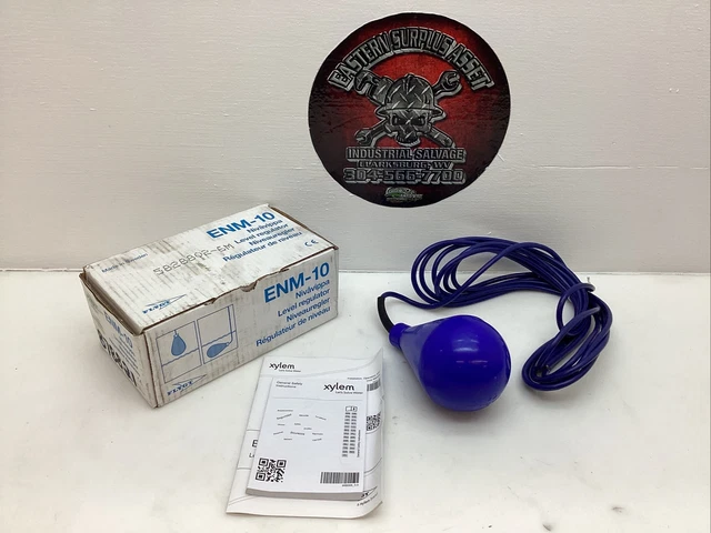 FLYGT XYLEM ENM-10 Float Switch Blue Bulb Level Regulator NIB $229.99 ...