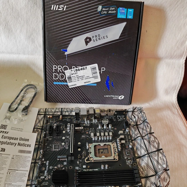 FOR PARTS ! MSI PRO B760M-P DDR4 Intel LGA1700 Micro-ATX Motherboard £36.99 - PicClick UK