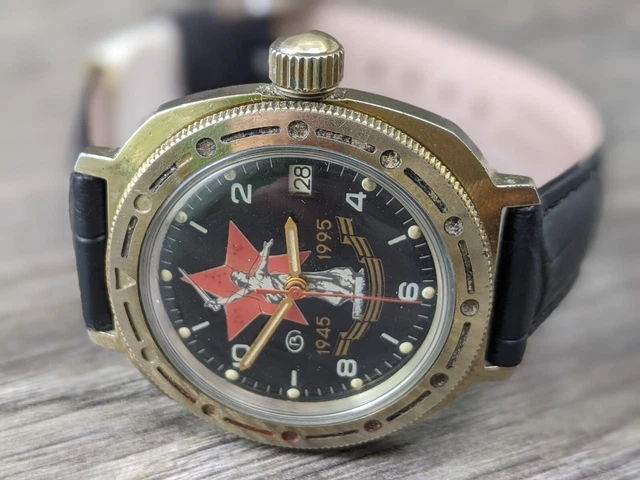 MONTRE MILITAIRE SOVIÉTIQUE Vostok Komandirskie CCCP URSS Vostok armée ...