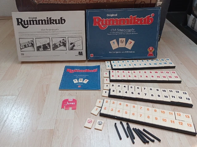 ORIGINAL RUMMIKUB - Club Sonderausgabe Jumbo I Komplett - guter Zustand ...