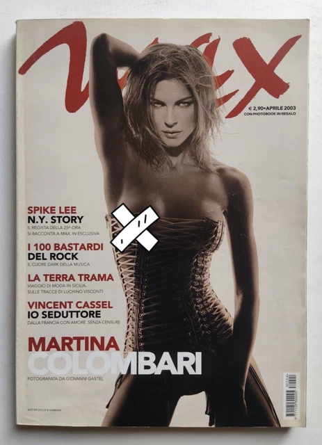 RIVISTA MAX APRILE 2003 Martina Colombari Giovanni Gastel Vincent Cassel Madrid EUR 12,79 ...