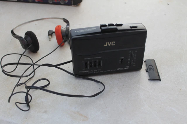 RARE LECTEUR DE cassette radio stéréo JVC CX-F100 Walkman, testée ...