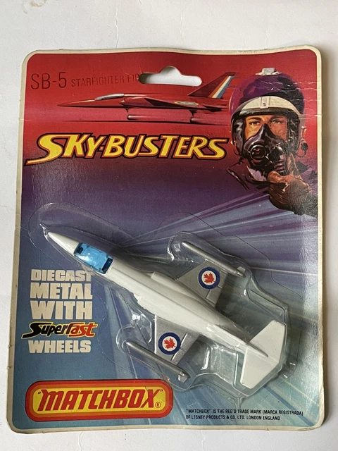 MATCHBOX SKYBUSTERS SB5 Rcaf Lockheed F104 Starfighter Jet Fighter ...
