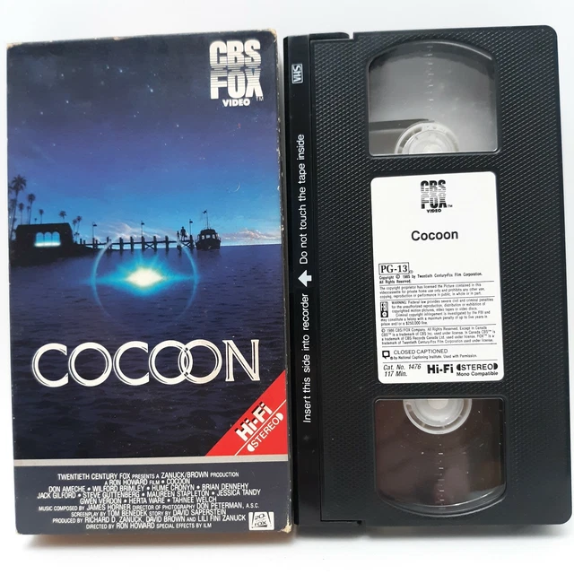 COCOON (VHS, 1986) CBS FOX Red Label. TAPE in EXCELLENT Condition. £8. ...