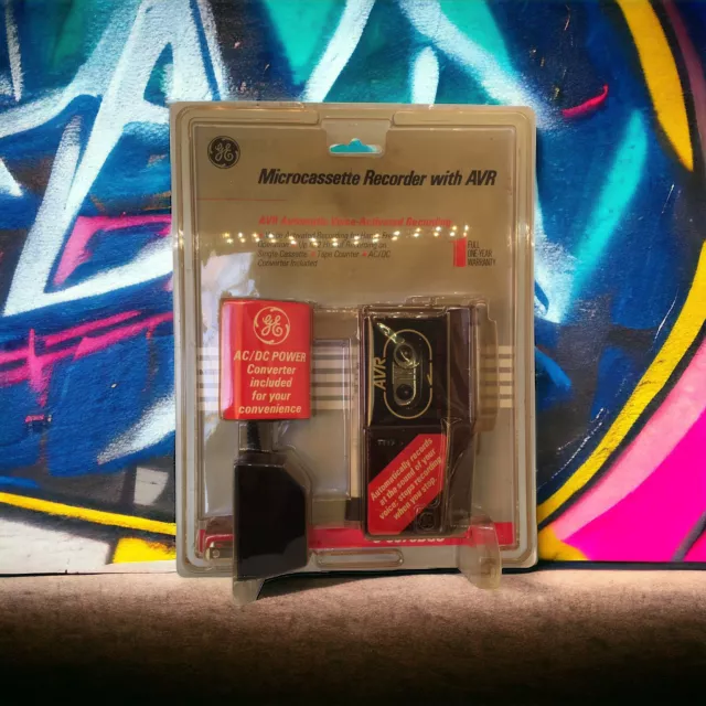 GE GENERAL ELECTRIC Microcassette Recorder AVR Automatic Voice ...