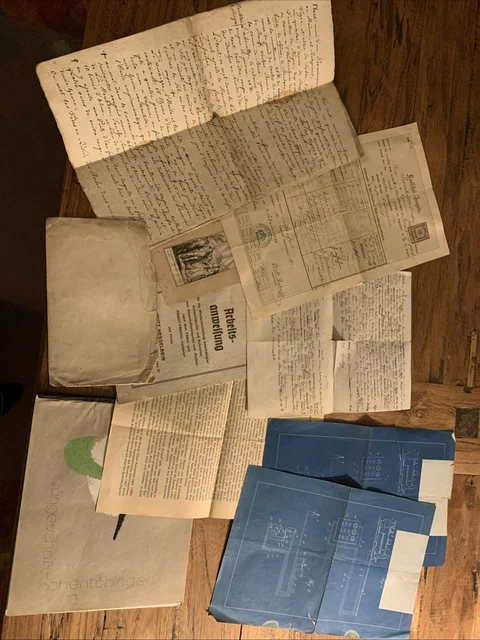 ALTE UNTERLAGEN SCHRIFTEN- Zettel - altes Set EUR 6,90 - PicClick DE