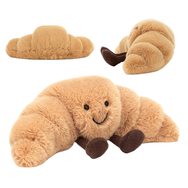 AUTHENTIC JELLY CAT Amuseables Croissant BNWT Small Soft Toy Plush ...