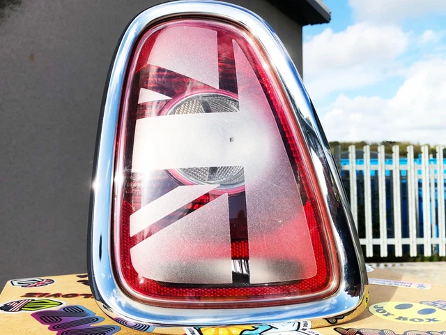 ETCHED UNION JACK Tail Light Cooper Stickers Decals for MINI R56 R57 ...