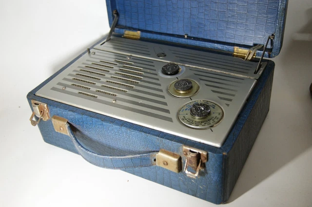 PYE PORTABLE TUBE Valve Radio c1950 Untested Vintage Original EUR 35,08 ...