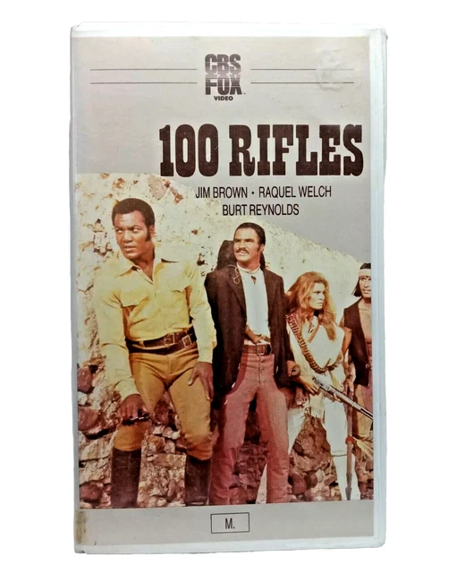 100 RIFLES BETAMAX Beta PAL Very Rare CBS FOX Jim Brown Raquel Welch ...