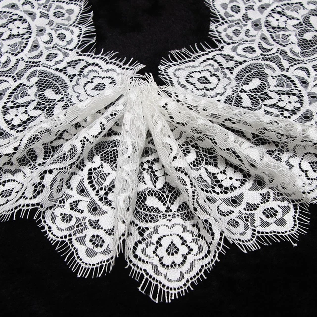 LACE EDGE TRIM Ribbon Unelastische Applikation DIY Sewing Crafts (Weiß ...