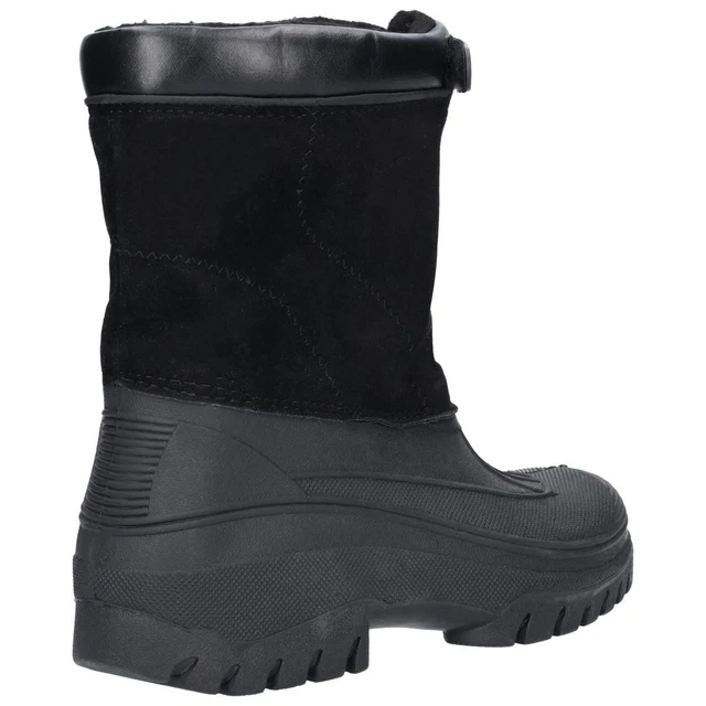 COTSWOLD VENTURE WATERPROOF Winter Boot Black rubber galosh, Hard ...