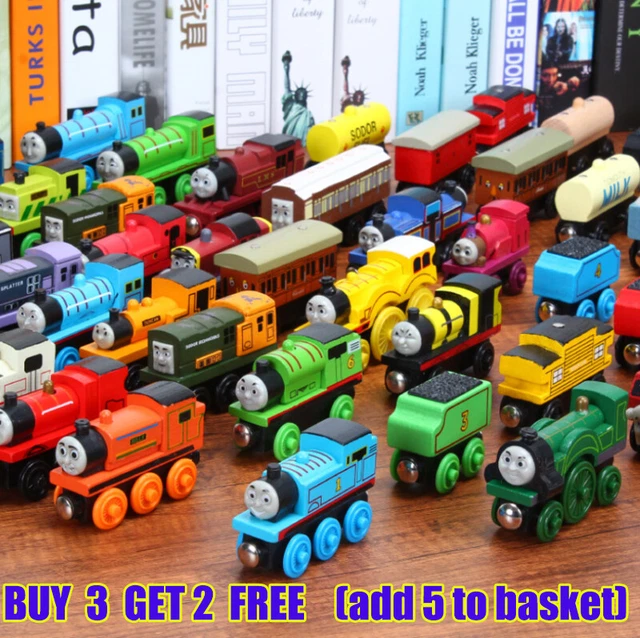 THE THOMAS-CAR TANK Engine Tender Wooden Magnetic Railway Train Truck ...