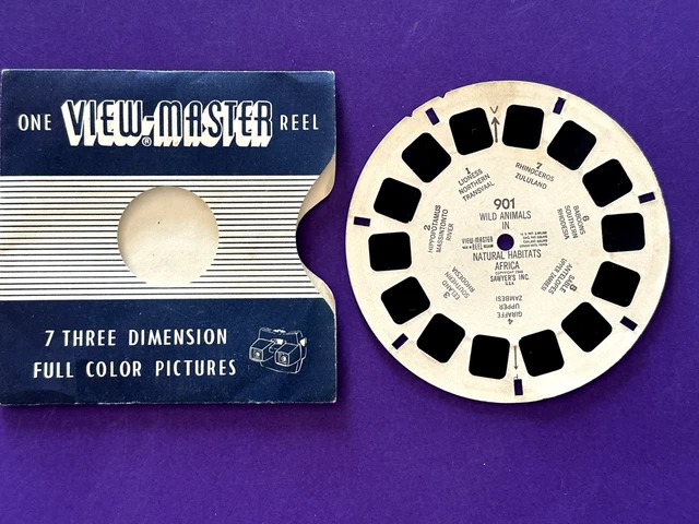 VIEWMASTER WILD ANIMALS in Natural Habitats Africa 901 SAWYERS VIEW ...