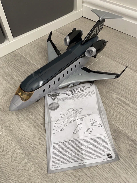 DISNEY PIXAR CARS 2 SIDDELEY SPY PLANE Jet Transporter - RARE with ...