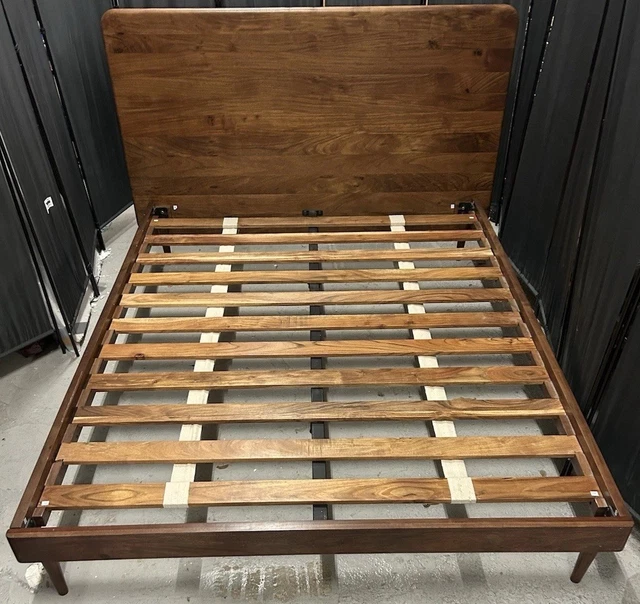 SWOON SOUTHWARK KING Bed, Dark Brown Acacia, RRP849 £649.00 - PicClick UK