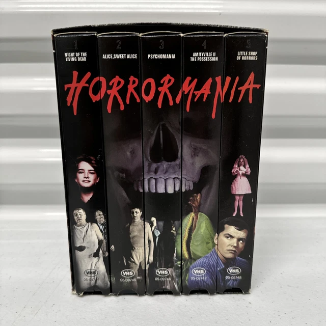 RARE HORRORMANIA (5 VHS Tape Box Set, 1999) Collector 5 Series £16.99 ...