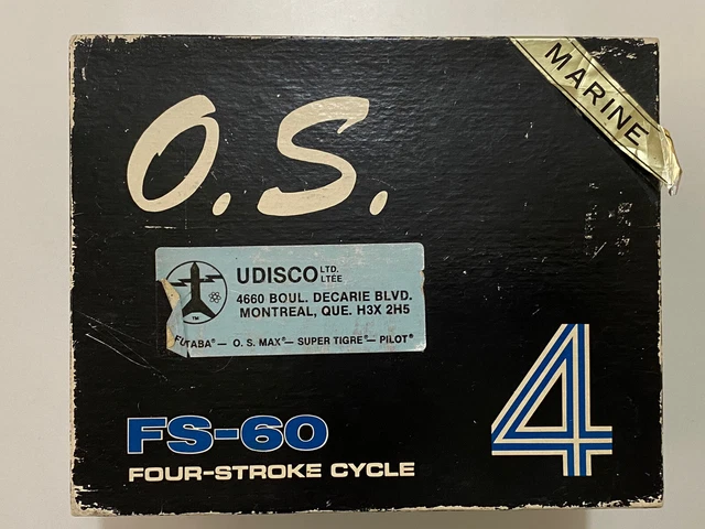 OS ENGINE - OS FS-60 four stroke 10cc open Rocker Marine Boat - Brand ...