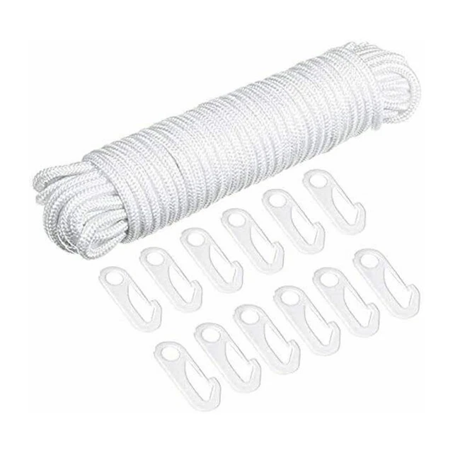 50 PIEDS CORDE drapeau poteau nylon mat drapeau pi??ces ??paisse blanc ...