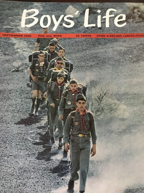 MAGAZINE VINTAGE BOYS' Life septembre 1965 parc national scoutisme ...