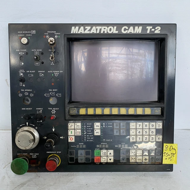 MAZATROL CAM T-2 CONTROL PANEL ex YAMAZAKI Mazak QT-15-U Quick Turn 15 ...