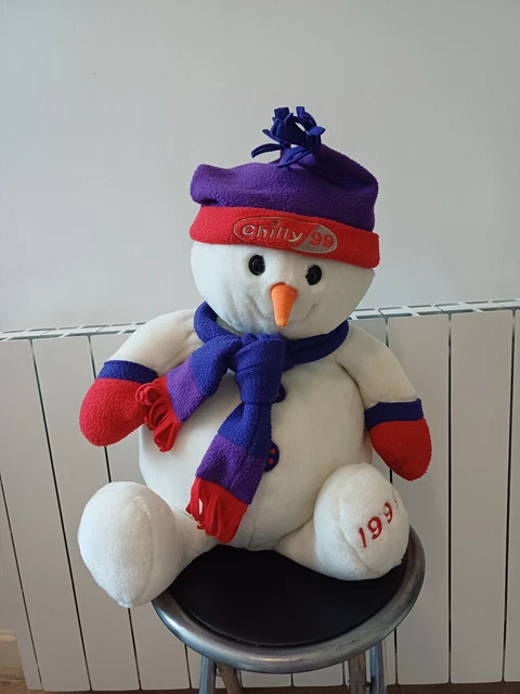 RARE RETIRED TESCO CHILLY SNOWMAN SOFT PLUSH TOY VINTAGE 1999 super ...