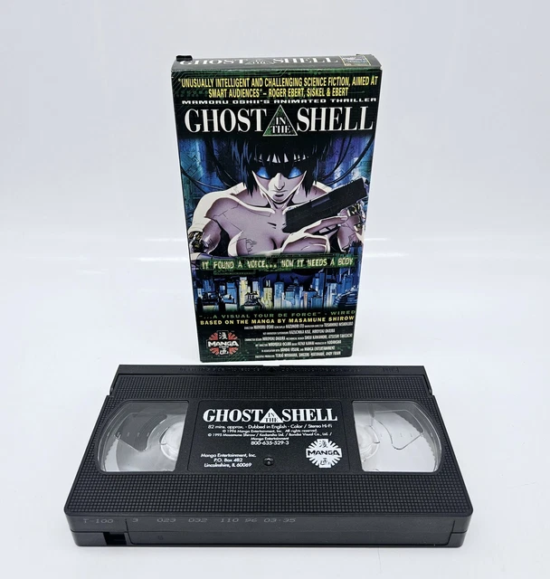 GHOST IN THE Shell VHS Tape 1995 English Dub Original Anime Film Manga ...