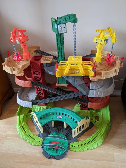 MATTEL THOMAS AND Friends Cranes Super Tower Track Set Very Good ...