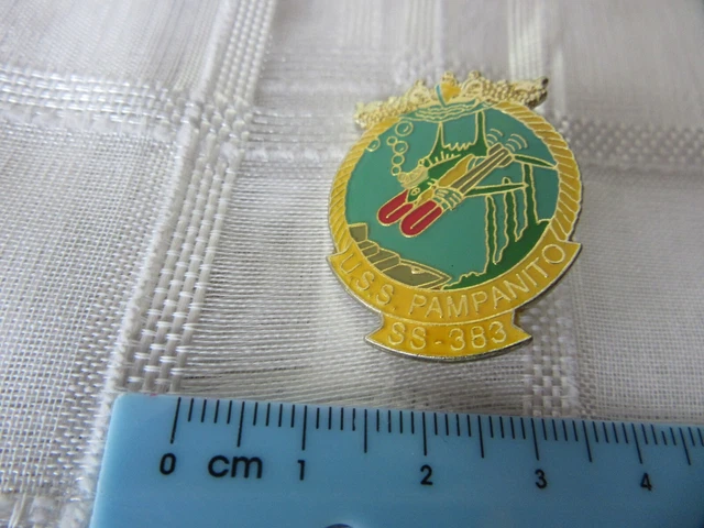 USS PAMPANITO SS 383 Us Navy Submarine Pin Badge (# 351) EUR 13,98 ...