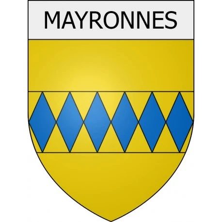 MAYRONNES 11 VILLE Stickers blason autocollant adhésif Taille:12 cm EUR 3,99 - PicClick FR