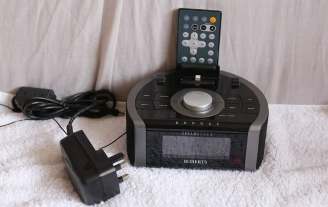 ROBERTS DREAMDOCK 2 DAB Digital Radio Alarm Clock with Remote - VGC £21 ...
