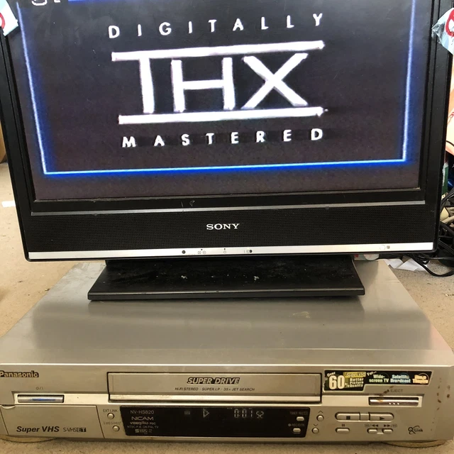 PANASONIC NV-HS820 VHS Video Cassette Recorder PLAYER S-VHS, Vintage ...