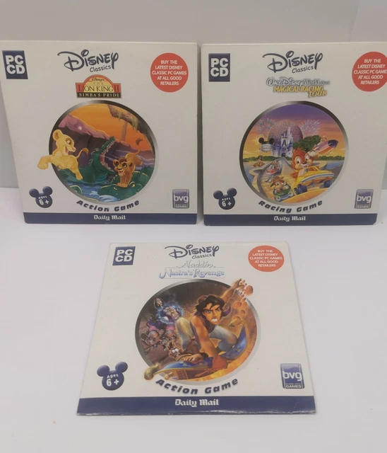 DAILY MAIL PROMO Disney PC CD Aladdin Nasira's Revenge Lion King 11 ...