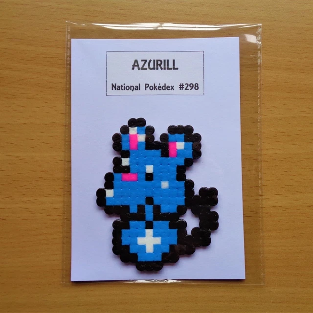 POKEMON SPRITE (AZURILL, #298) Perler Art Perler Emballage Plastique ...