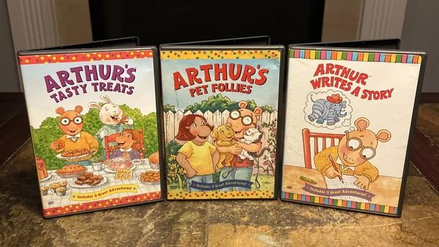 ARTHUR DVD LOT PBS Kids Arthur Writes A Story Pet Follies & Tasty ...
