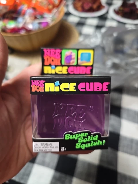 NEE DOH NICE Cube - Super Solid Squish! PURPLE- Brand New/Factory ...