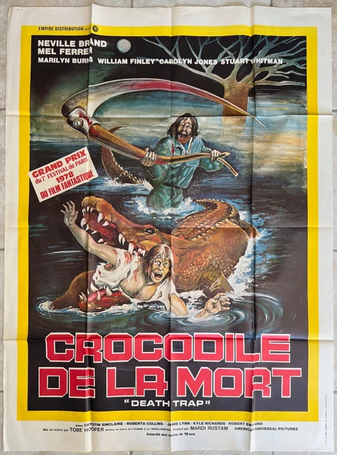 LE CROCODILE DE LA MORT affiche de cinéma 1978 film horreur Tobe Hooper 120x160 EUR 60,00 ...